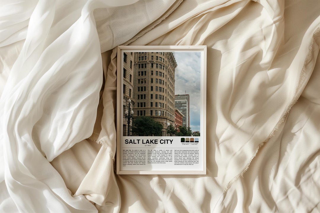 Real Photo Print Salt Lake City PRINTABLE Wall Art Salt Lake City ...