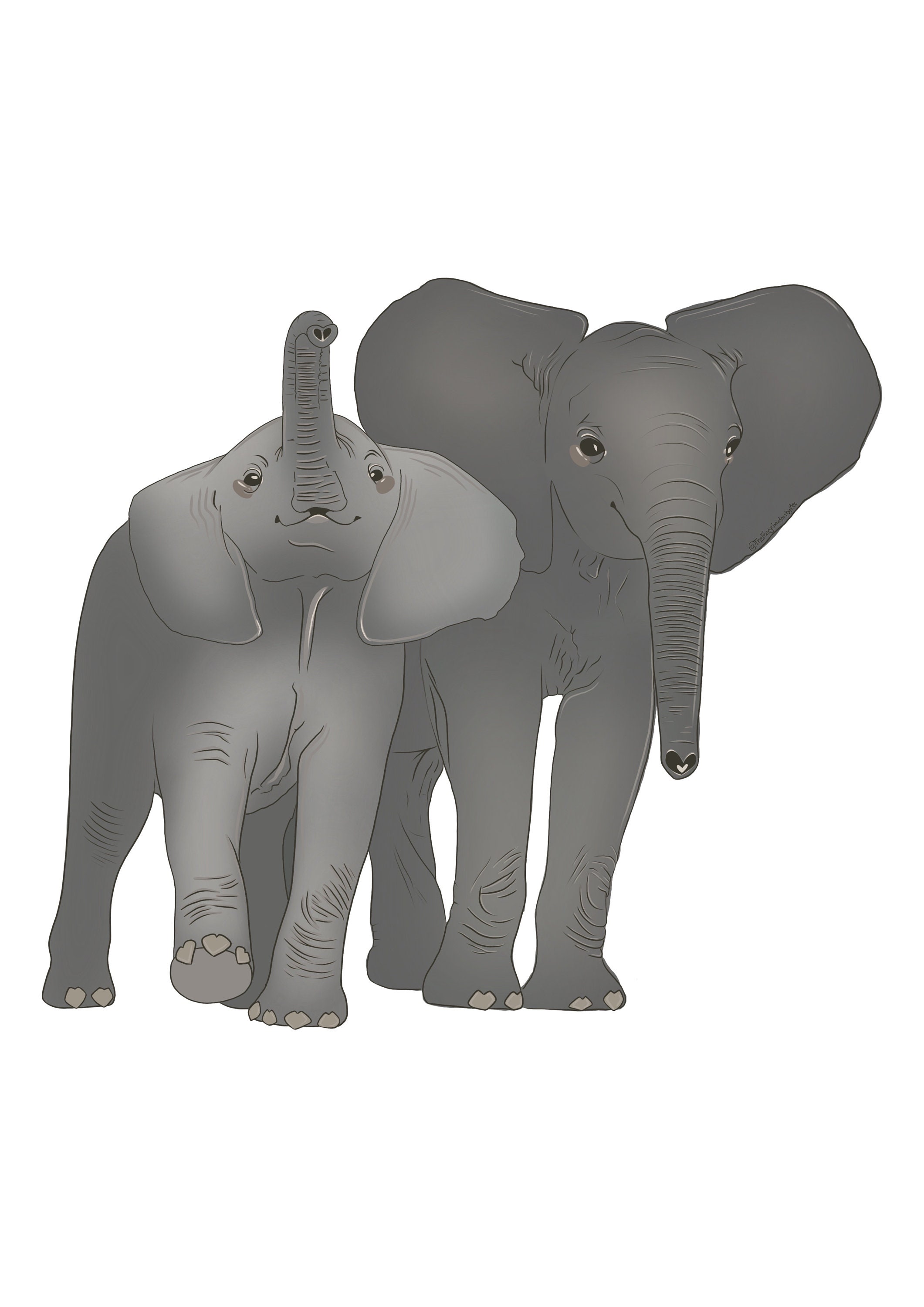 Elephant Babies Print Digital Download - Etsy