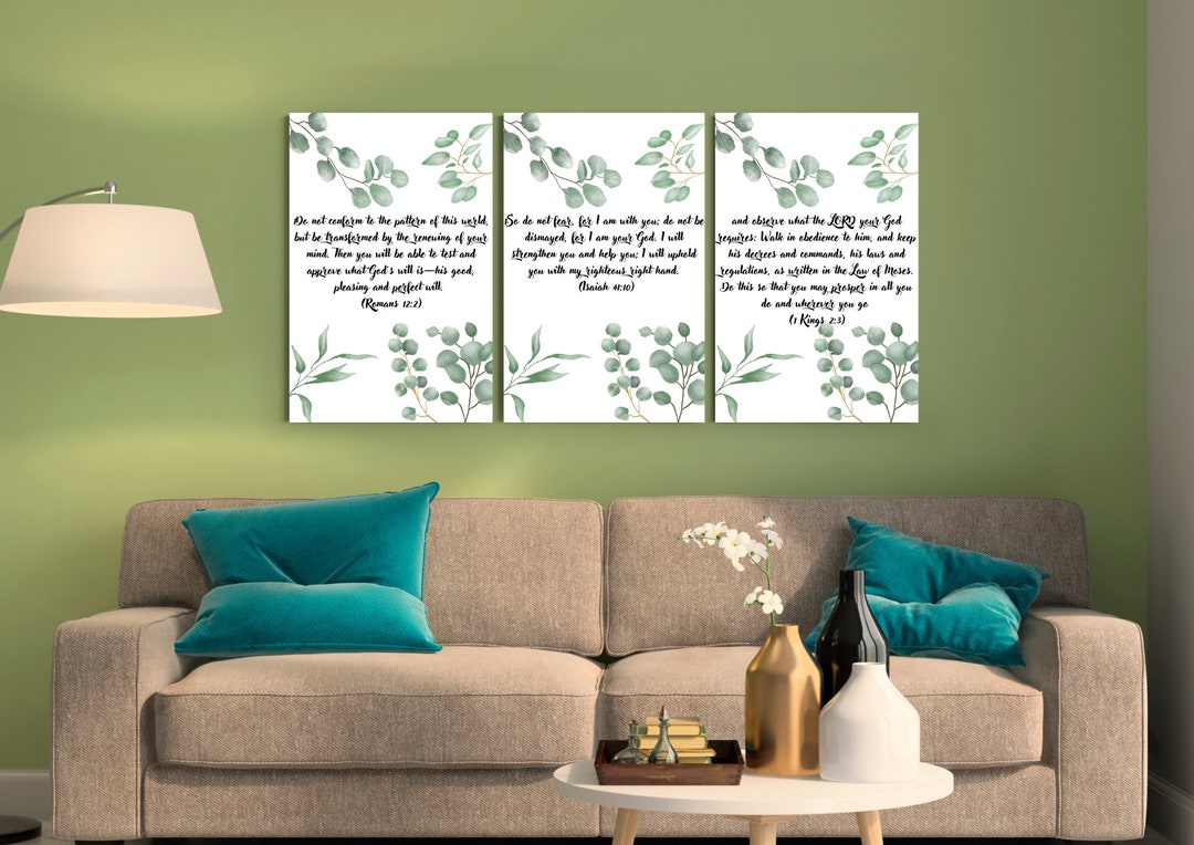 Christian Printable Set of 3, Benedictions Verses About Success ...