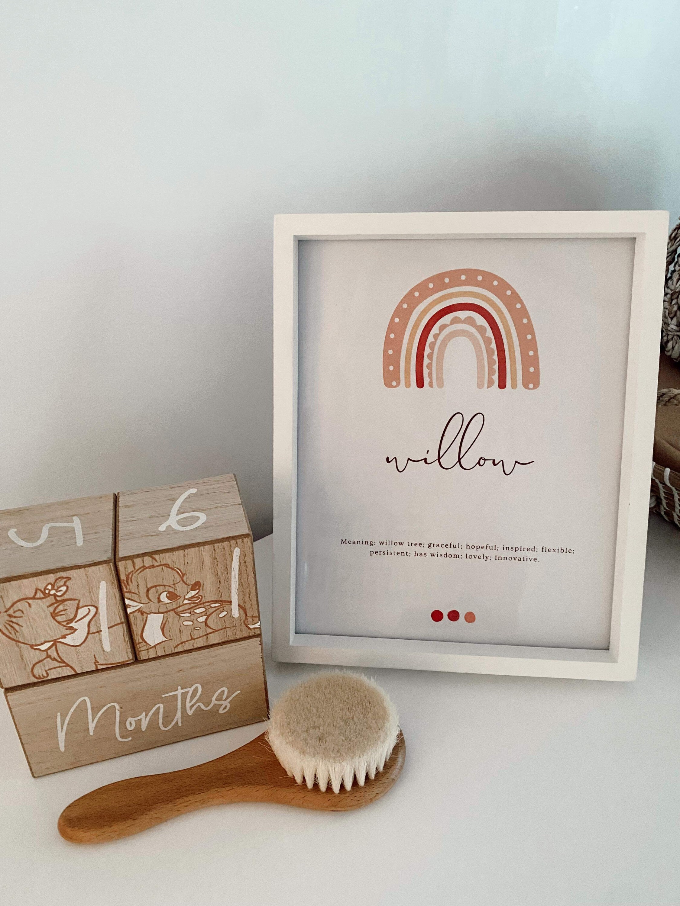 Willow Name Print Rainbow Digital Print Baby Name Willow Personalized ...