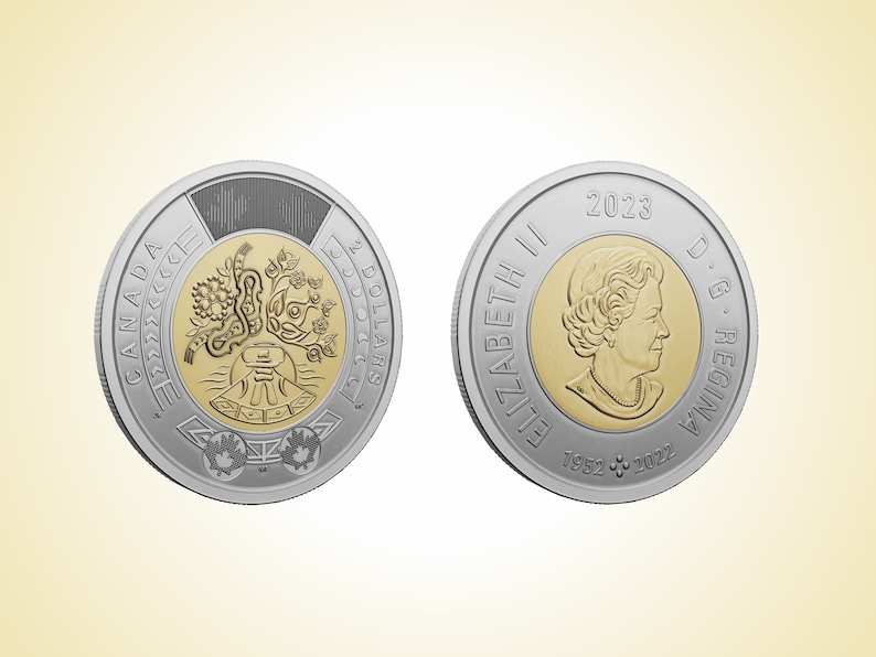 2023 Toonie Canadian 2 Dollars National Indigenous Peoples Day COLOURED ...