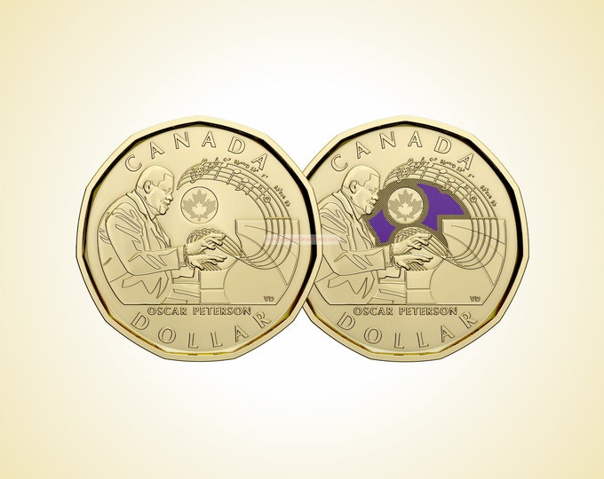 Canada 9 Coloured Coin Collection Set - 2022 Black Ring Toonie - 2017 ...