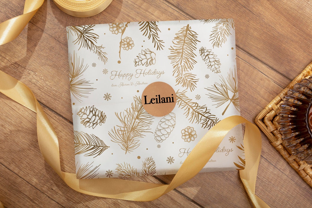 Custom Elegant Christmas Wrapping Paper - Etsy