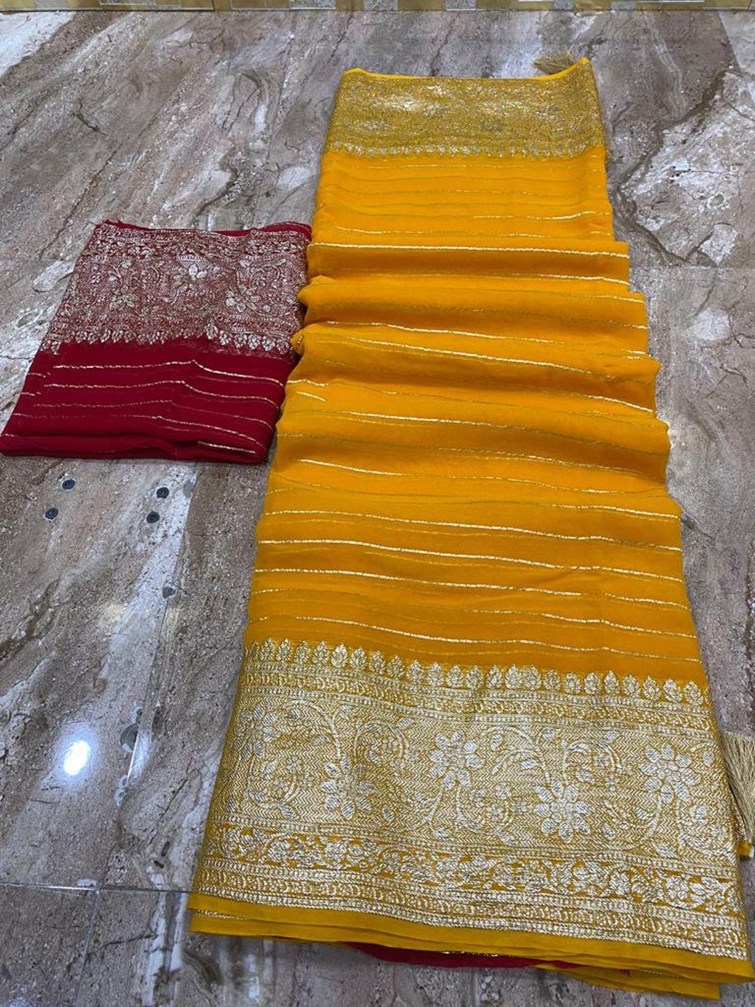 Best Jodhpuri Hand-made Saree.. - Etsy