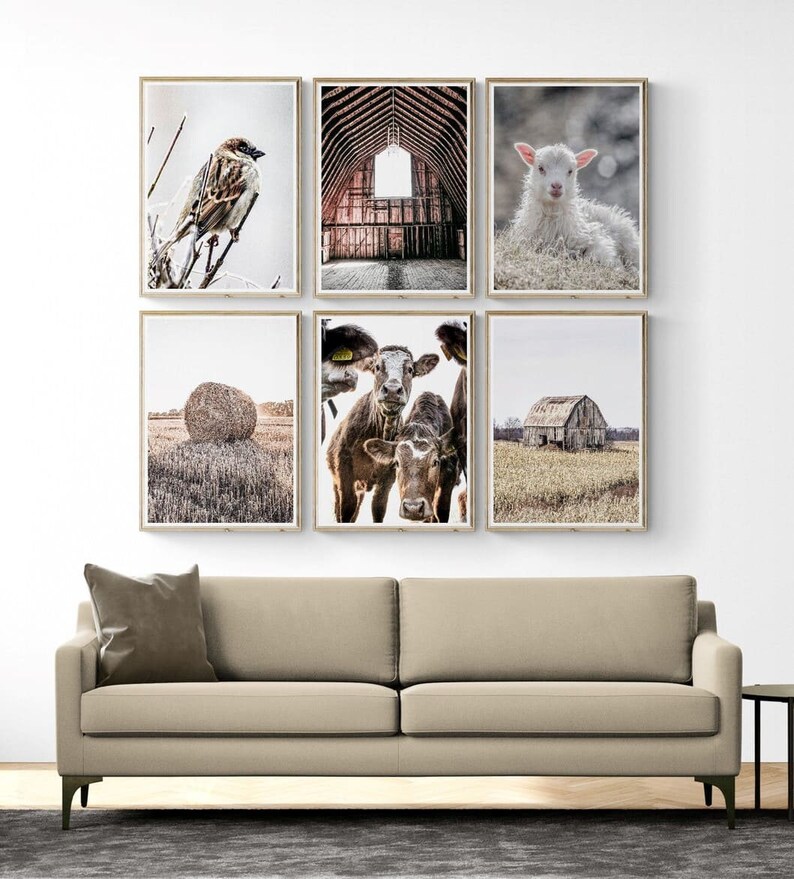 Set of 650 Farmhouse Prints, Rustic Wall Prints Farm Prints, Farm ...