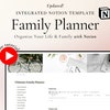 Ultimate Family Planner Notion Template: All-in-one Life Organizer ...