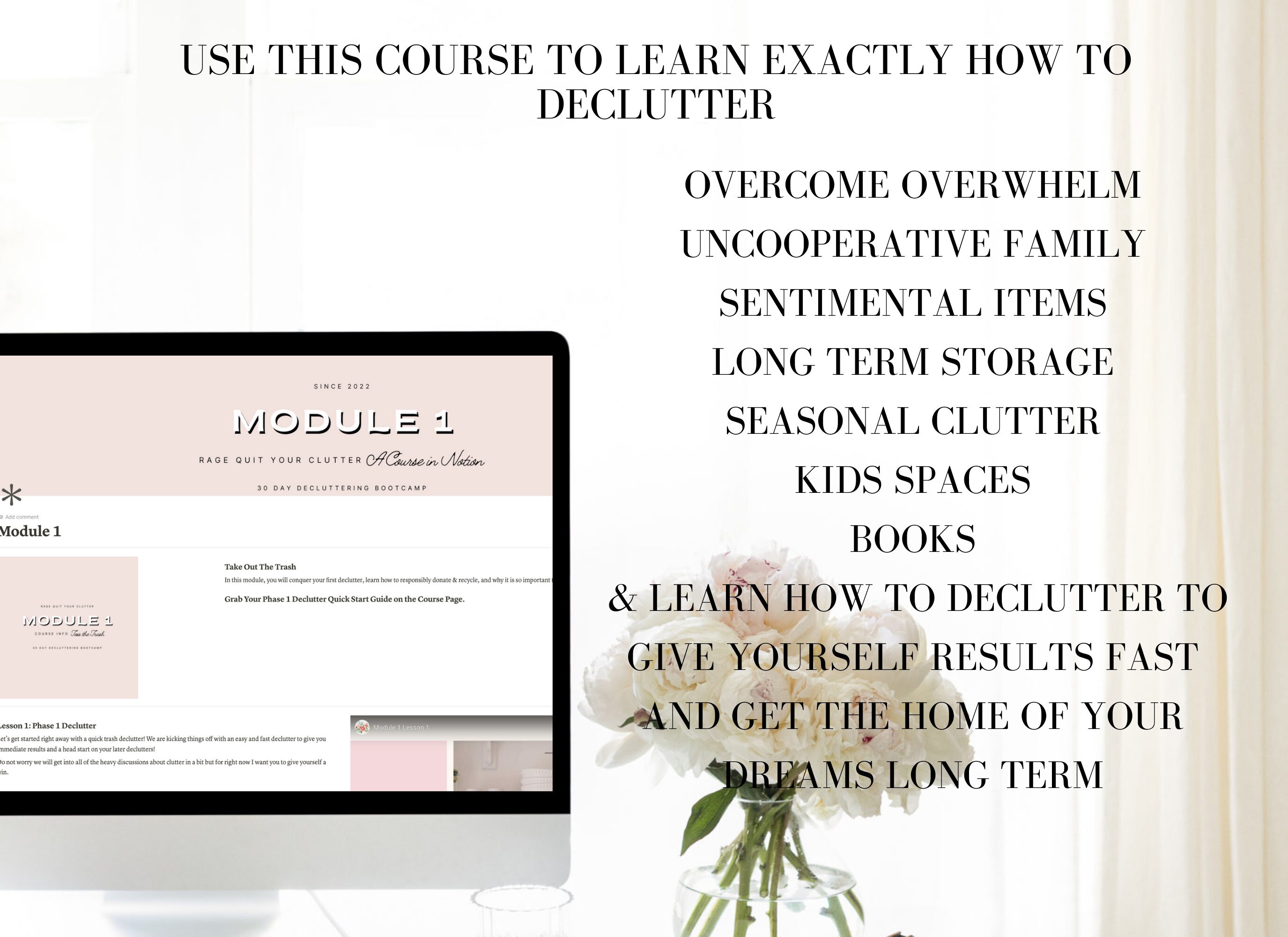 Rage Quit Your Clutter: A Digital Course in Decluttering Digital Course Taught in Notion Digital ...