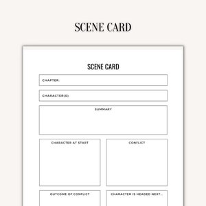 Novel Outline Workbook: 3-act Story Structure Planner (PDF Download) - Etsy