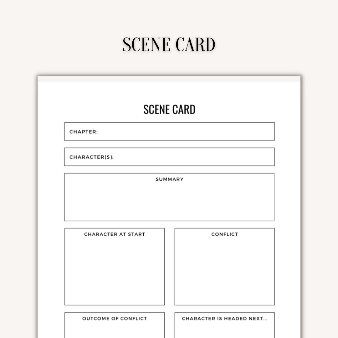 Novel Outline Workbook: 3-act Story Structure Planner (PDF Download) - Etsy
