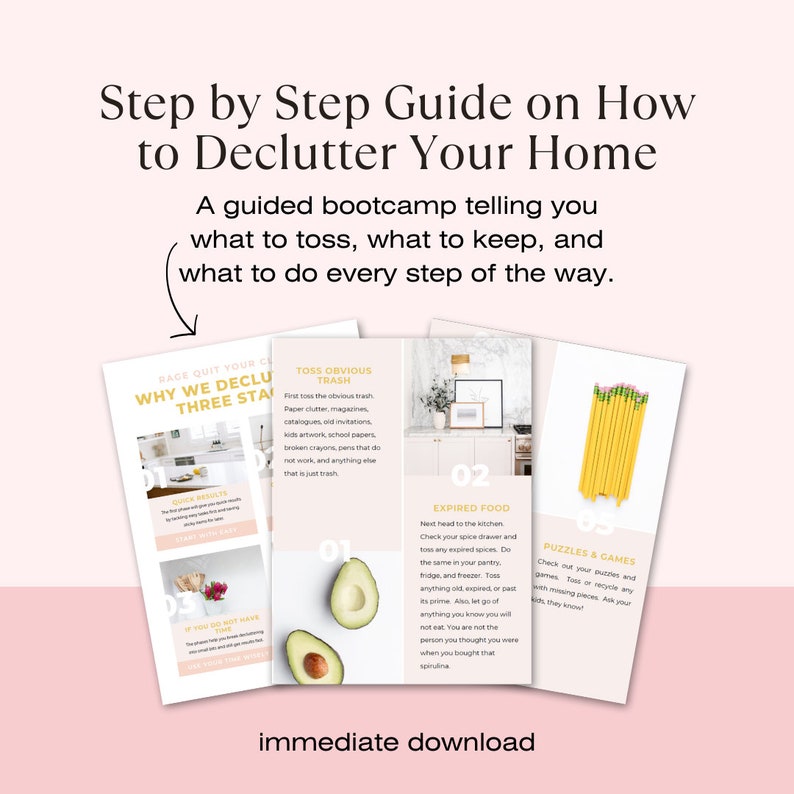 Rage Quit Your Clutter E Book A Decluttering Bootcamp How to Declutter Book Decluttering Course ...