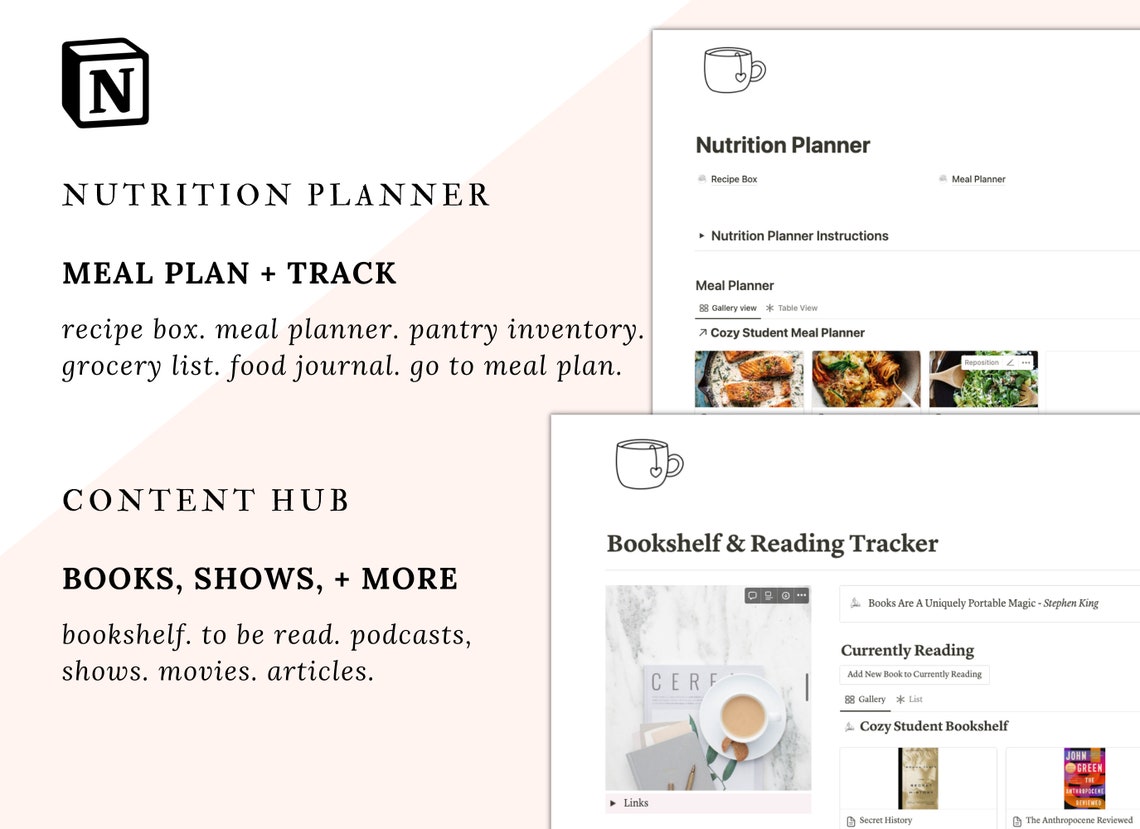 Cozy Aesthetic Notion Ultimate Student Planner Notion Template Academic ...
