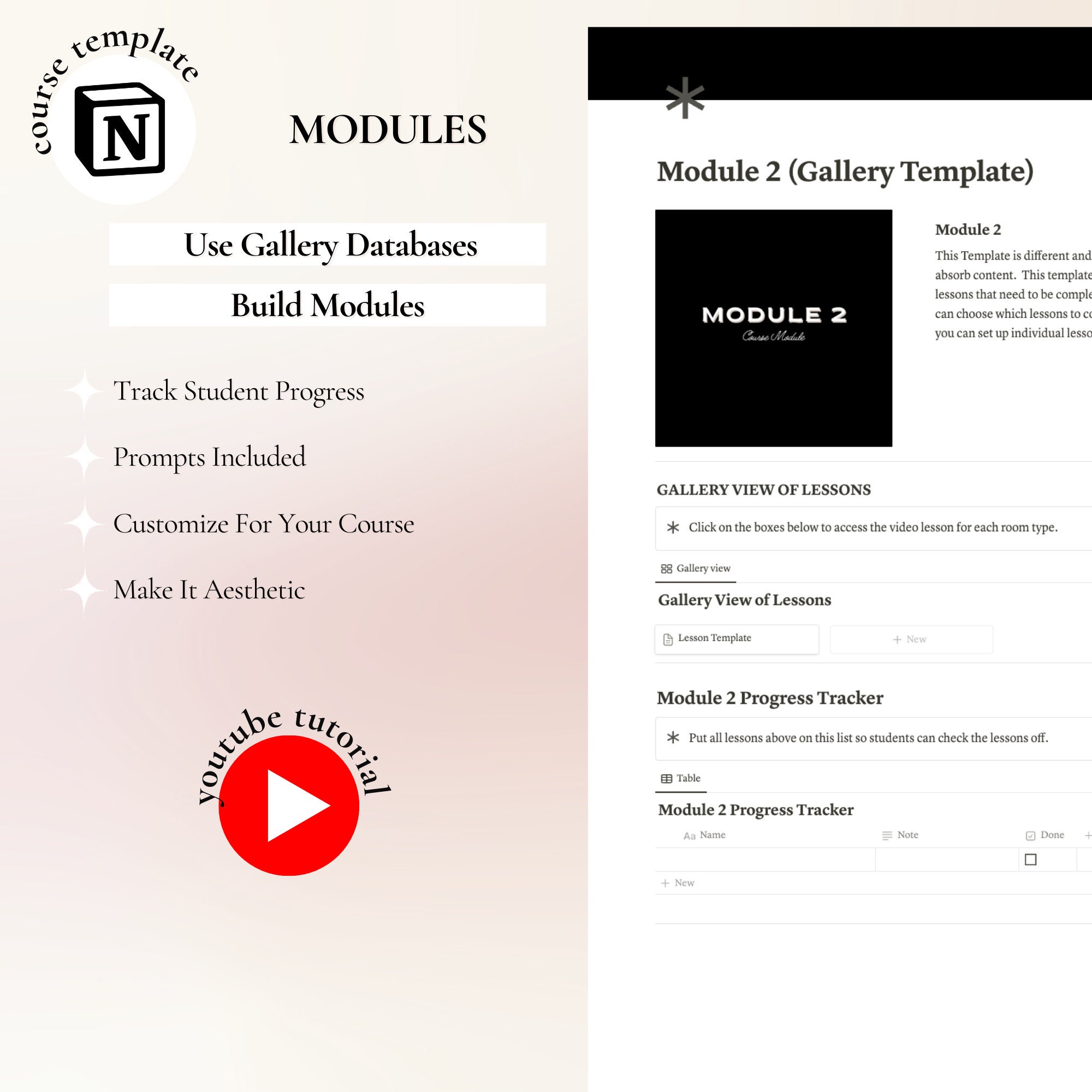 Notion Course Template, Course Creator, Digital Course Template ...