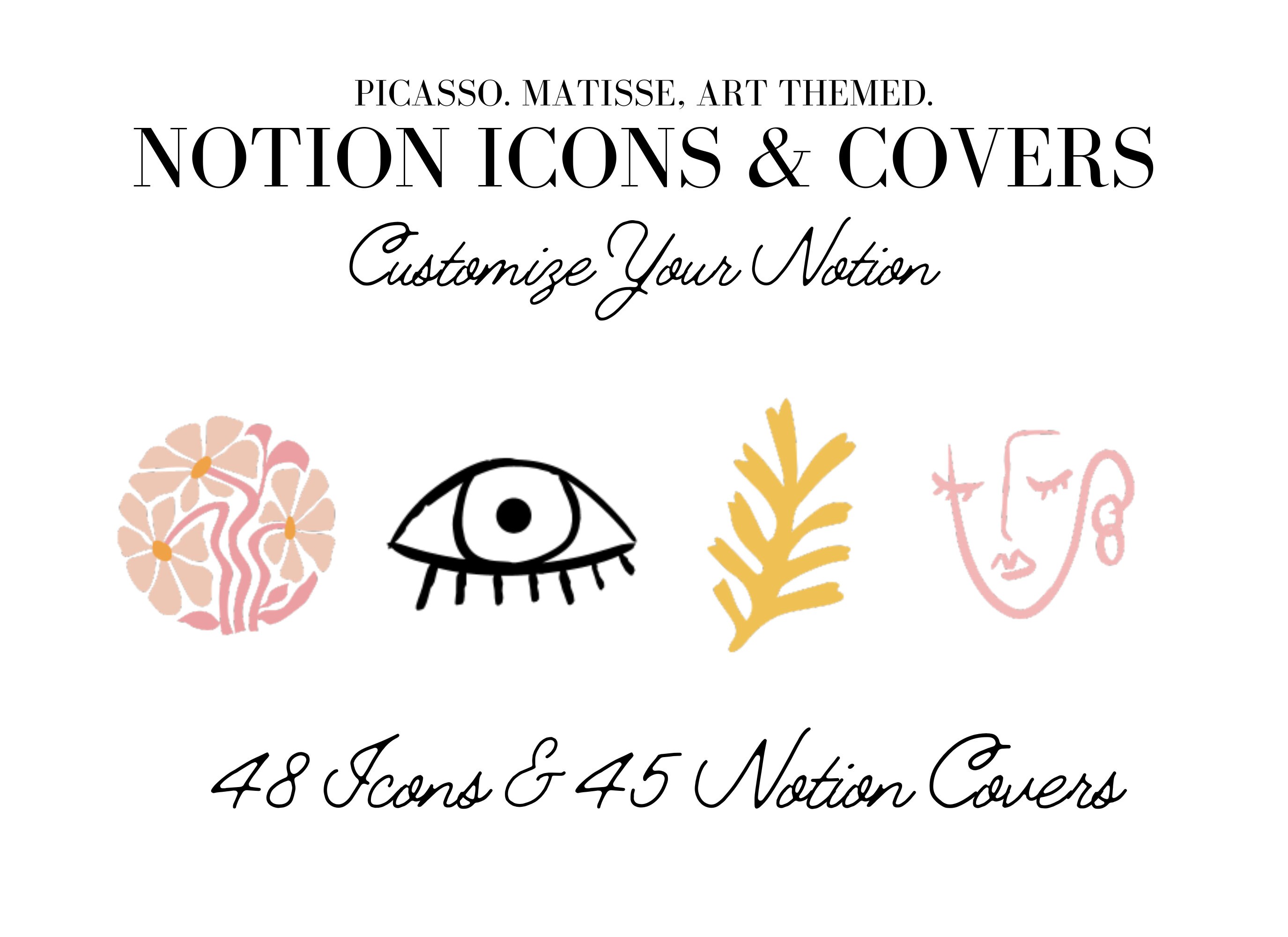 Notion Icons Notion Covers Notion Customization Notion Customization Bundle Notion Icon