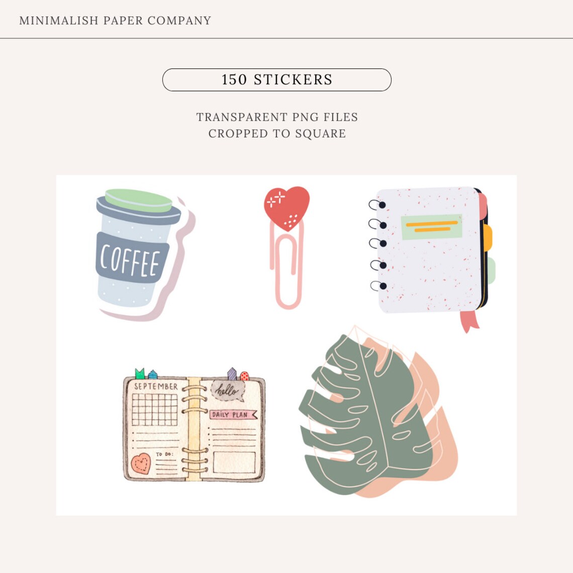 150 Digital Stickers Digital Sticker Set Digital Sticker Pack Digital ...