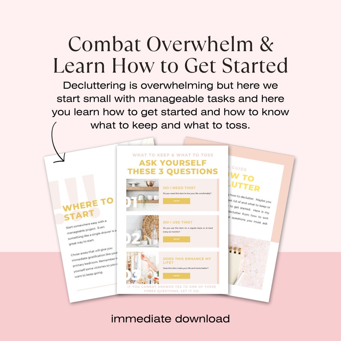 Rage Quit Your Clutter E Book A Decluttering Bootcamp How to Declutter Book Decluttering Course ...