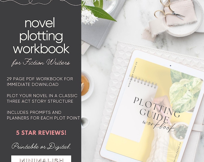 26% Story Goal Poster Set - How to Write a Novel | Printable Planner ...