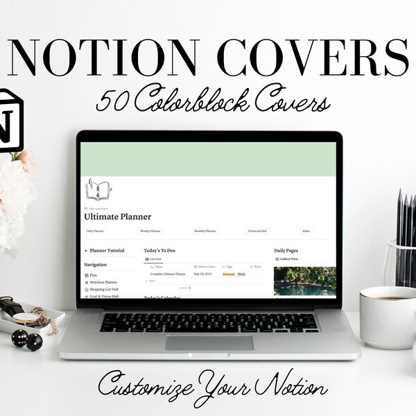 Notion Covers Notion Custom Notion Customization Notion Template Notion Aesthetic - Etsy