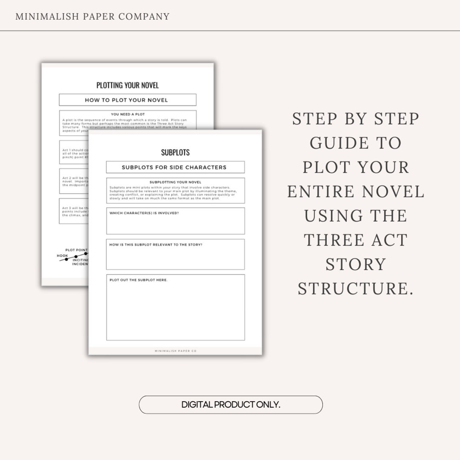 How to Write a Novel Planning Workbook Book Planner Plot Planner How to ...