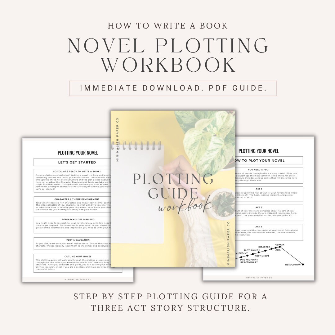 How to Write a Novel Planning Workbook Book Planner Plot Planner How to ...