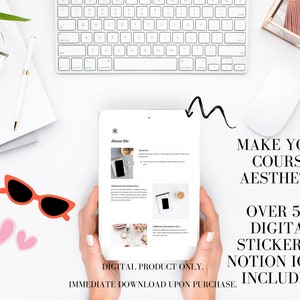 Notion Course Template Blush Edition, Course Creator, Digital Course ...