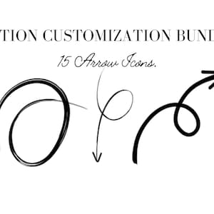 Notion Icons & Notion Covers Bundle Notion Custom Notion Customization Bundle Arrow Icons Notion ...
