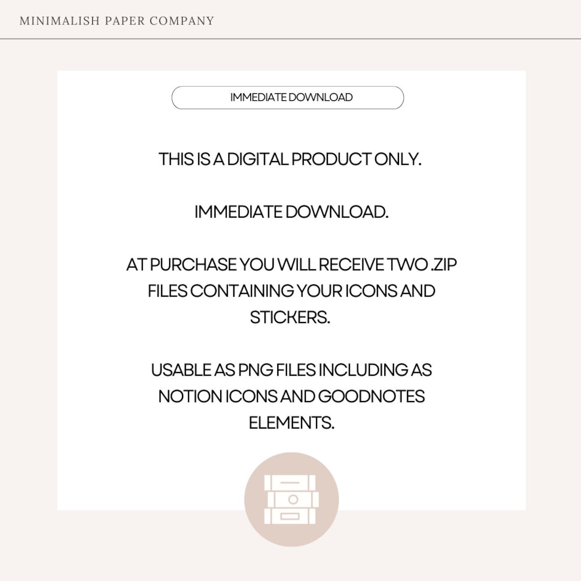 250 Digital Stickers: Notion Icons, Goodnotes Planner (PNG Files) - Etsy
