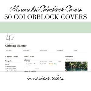 Notion Icons & Notion Covers Bundle Notion Custom Notion Customization ...