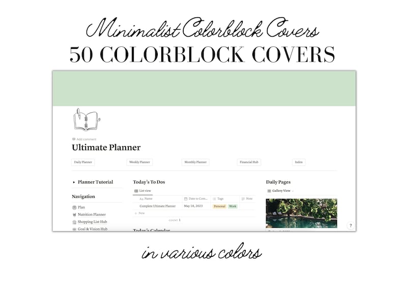 Notion Icons & Notion Covers Bundle Notion Custom Notion Customization ...