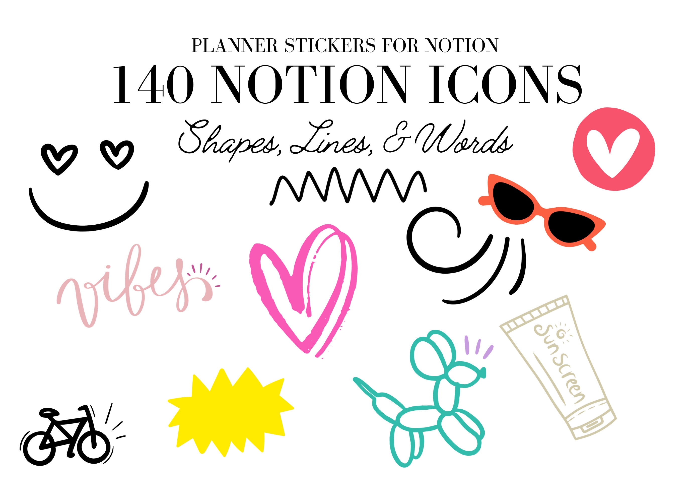 Digital Planner Notion Icons Notion Covers Notion Customization Digital ...