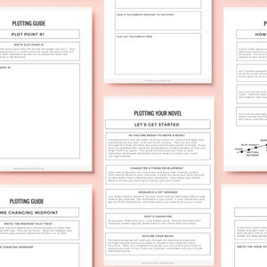 How to Write a Novel Planning Workbook Book Planner Plot Planner How to Create A Plot Guided ...