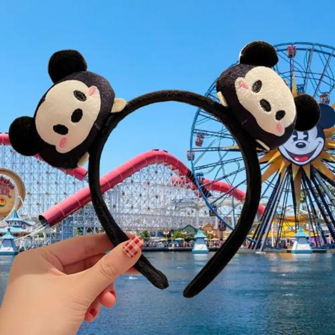 Mouse Ears, Red and Black Minnie Mouse Ears, Red Ears, Mouse Ears ...