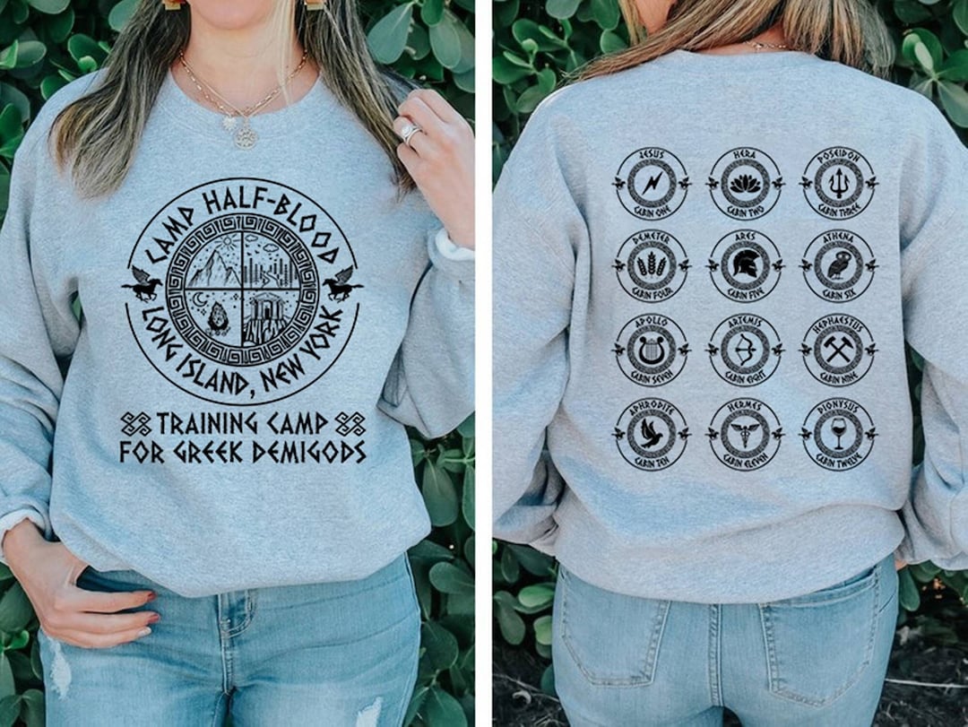 2 Side Percy Jackson Shirt, Camp Half Blood Tshirt, Rick Riordan Book ...