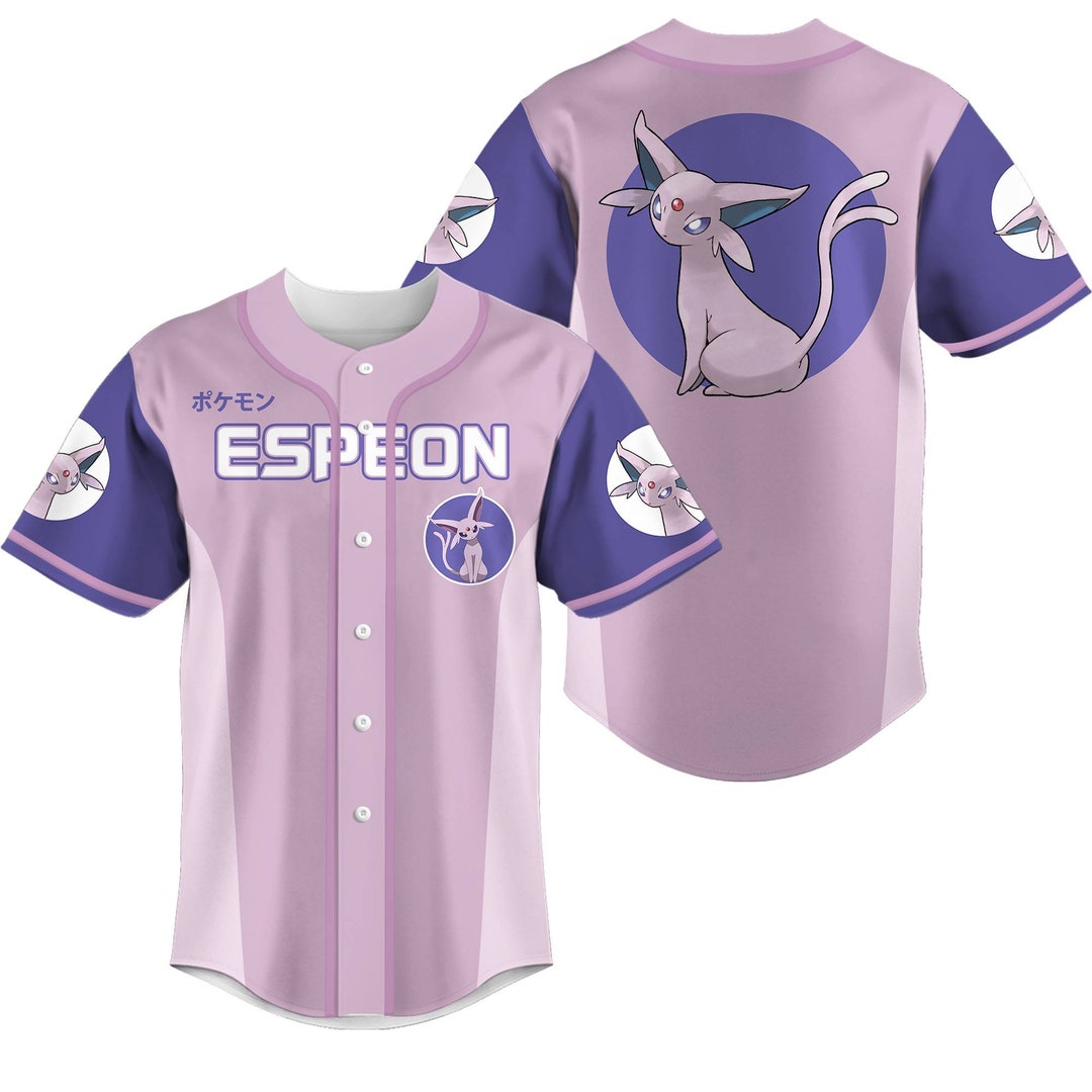 Eevee Eeveelution Baseball Shirt Espeon Sylveon Umbreon Glaceon ...