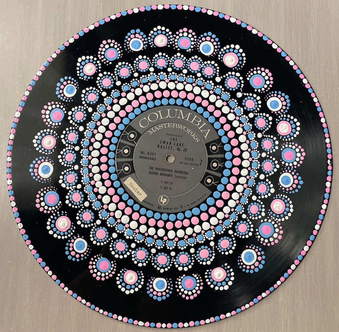 Pastels Record - Painted Record, 10 Inch Vinyl - Etsy