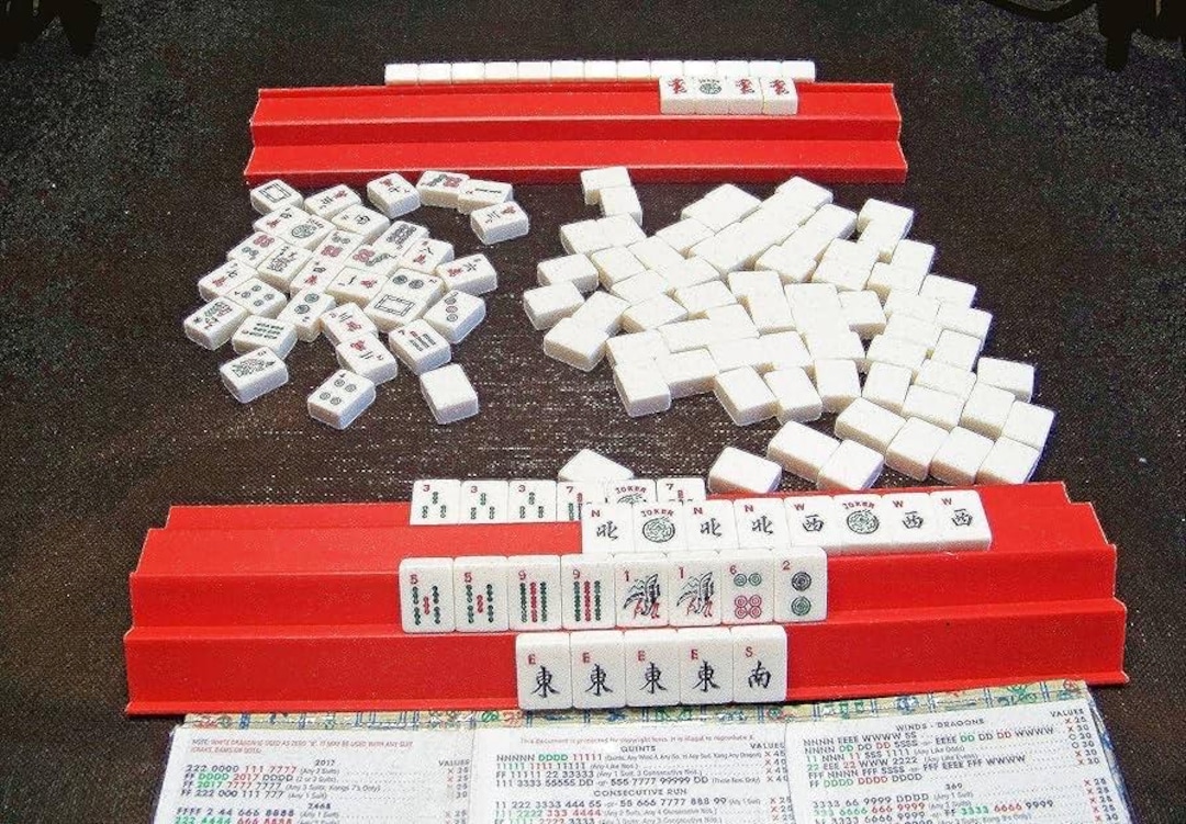 Siamese Mahjong® Racks: Double Handed Set of 2, With Pushers! - Etsy