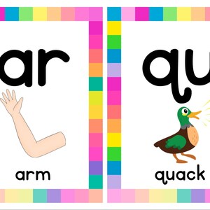 Jolly Phonic 42 Sounds Flashcards - Etsy