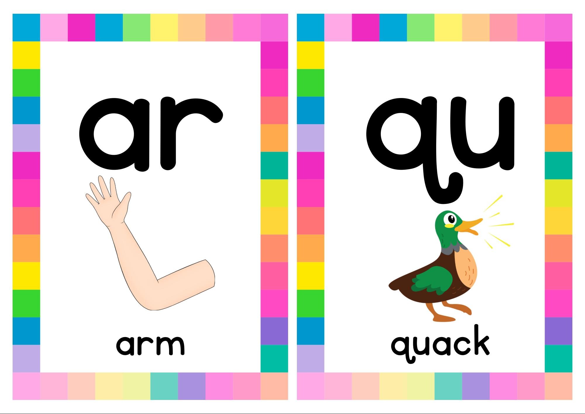 Jolly Phonic 42 Sounds Flashcards - Etsy