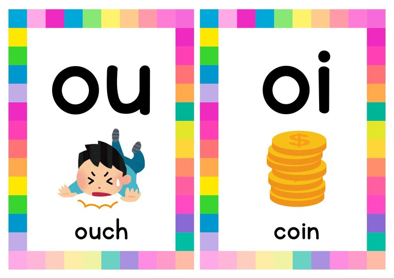 Jolly Phonic 42 Sounds Flashcards - Etsy