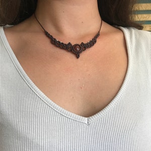 Victorian Amethyst/ Macrame Necklace/ Amethyst Stone/ Semi Precious ...