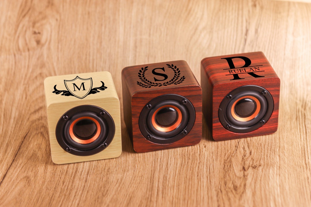 Personalized Bluetooth Speaker, Portable Bluetooth Speaker, Wooden ...