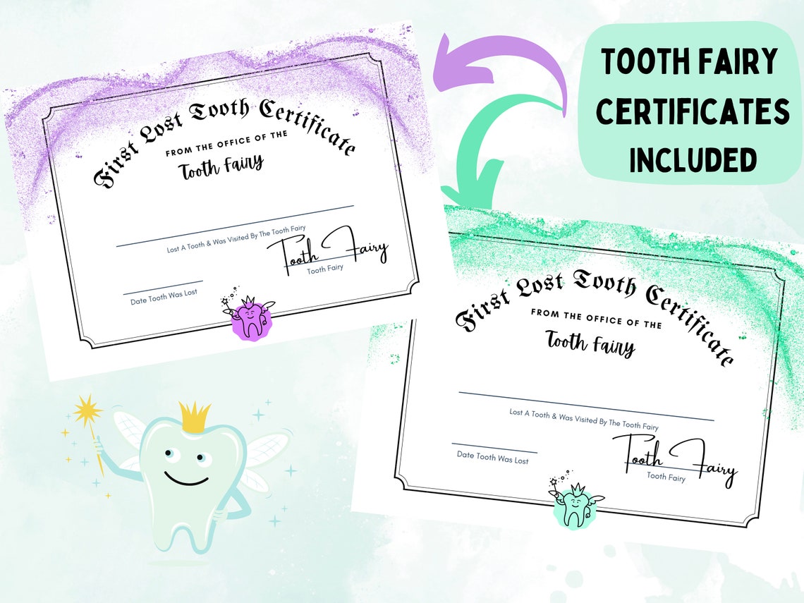 Printable Brushing Chart Flossing Chart Kids Reward Chart Tooth Fairy ...