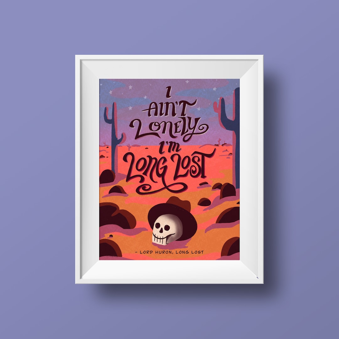 Lord Huron Long Lost Cowboy – Art Print, Wall Decor, Small Poster ...