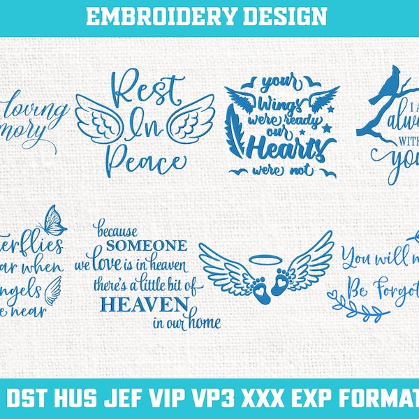 Memorial Embroidery - Etsy