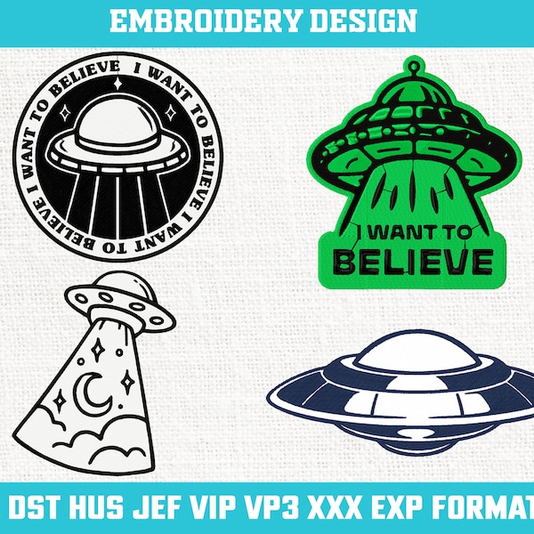 Ufo Embroidery - Etsy