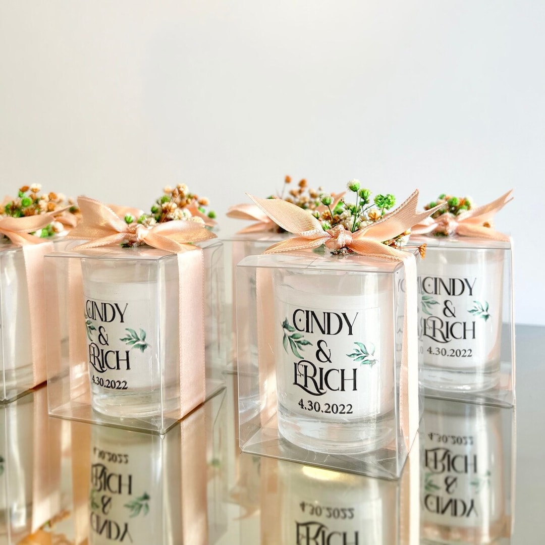 Personalized Wedding Shot Glass Favors for Guests, Luxury Wedding Party ...