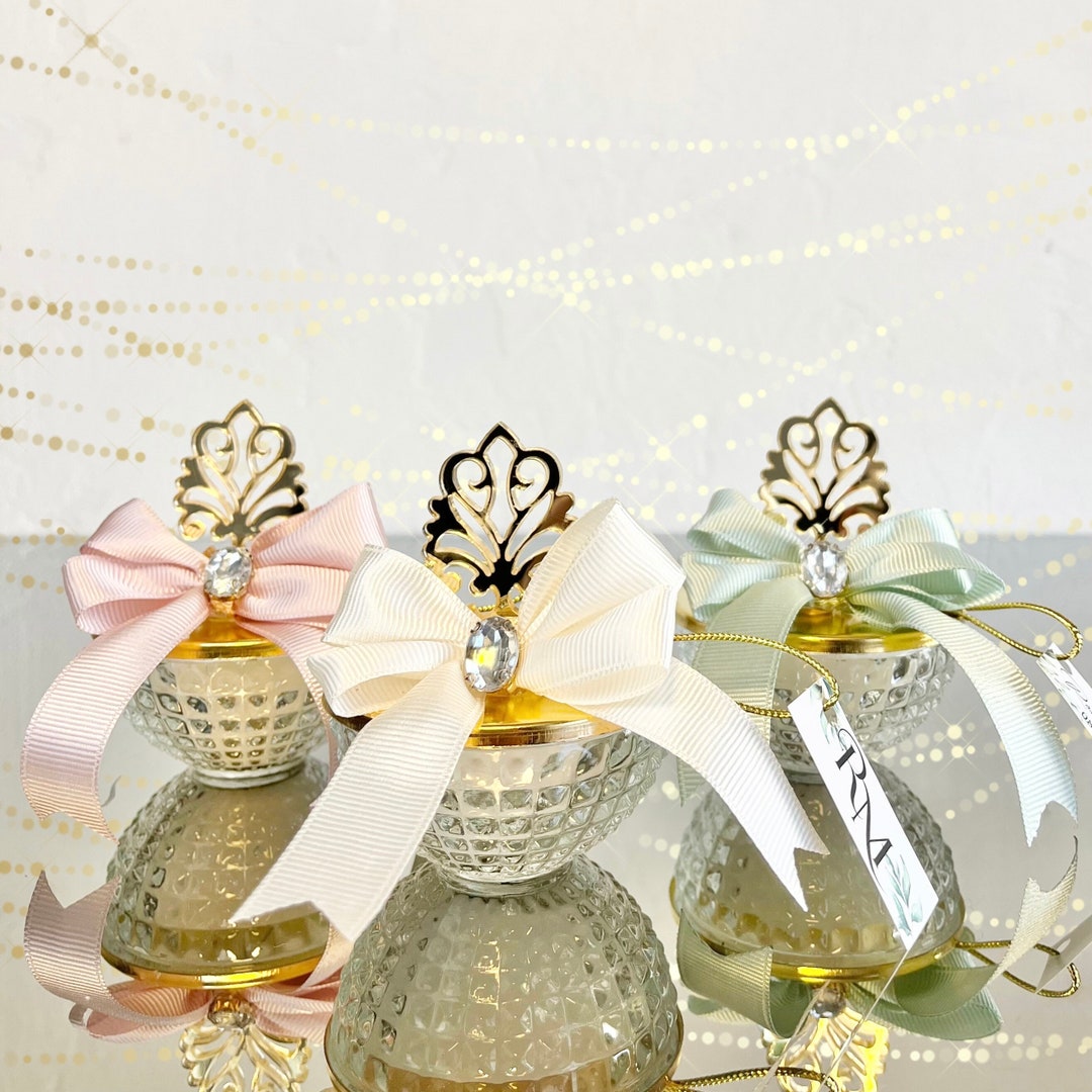 Luxury Islamic Candle Wedding Favors: Personalized Muslim Party Gift - Etsy