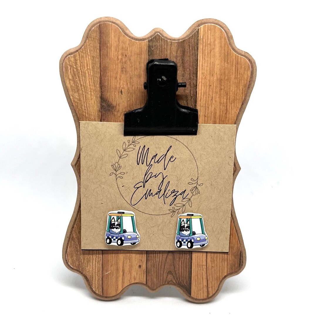 Bluey Inspired Stud Earrings / Bluey Jewelry / Bingo & Bluey / Bingo ...