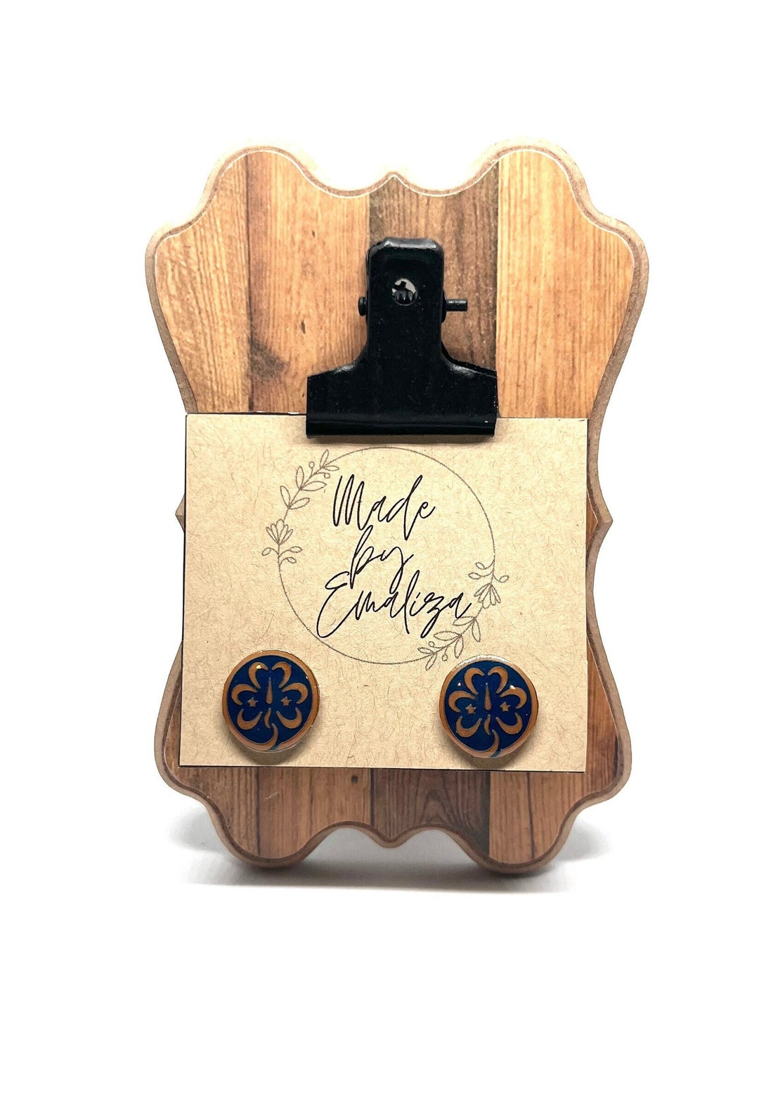 Girl Scout Earrings / Girl Scout Jewelry / Work Trefoil Pin Earrings ...