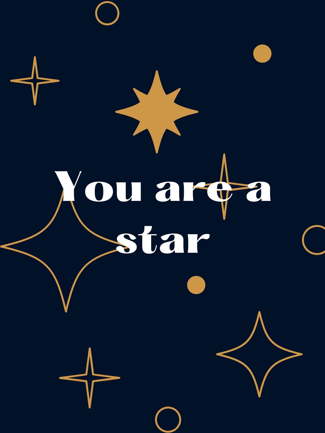 You Are a Star Poster - Etsy