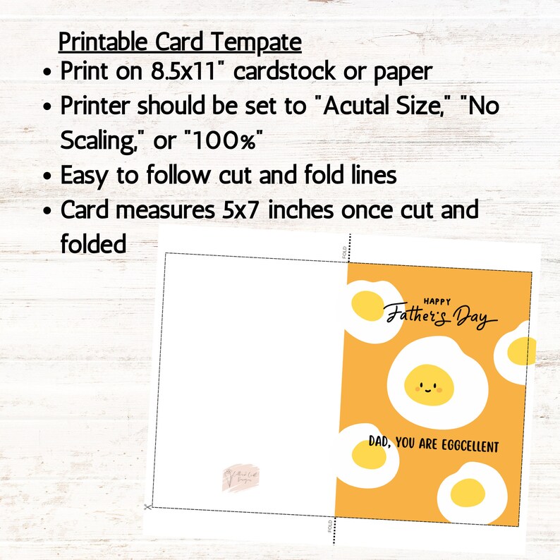 Father's Day Printable Card | Dad You Are Eggcellent | Egg Pun ...